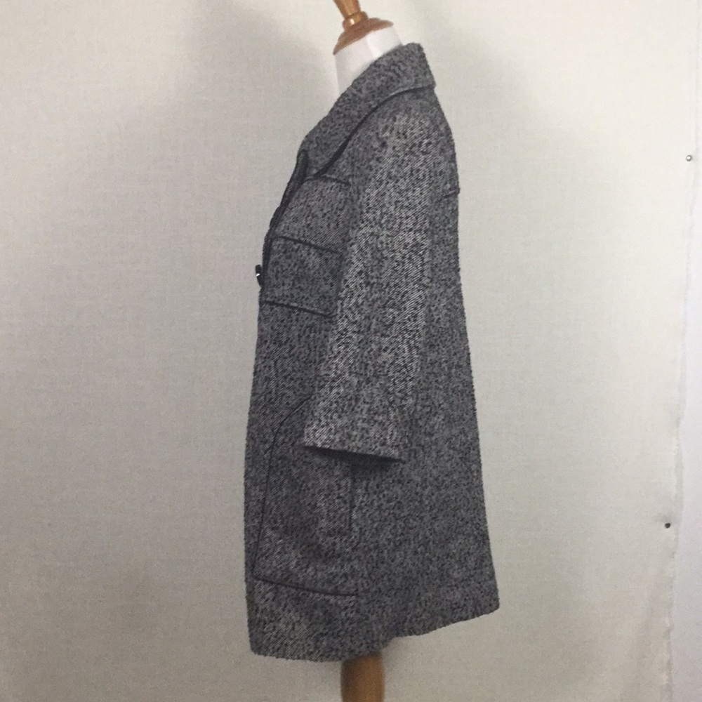 Mac & Jac Vintage-Look Nubby Tweed Coat - Gem